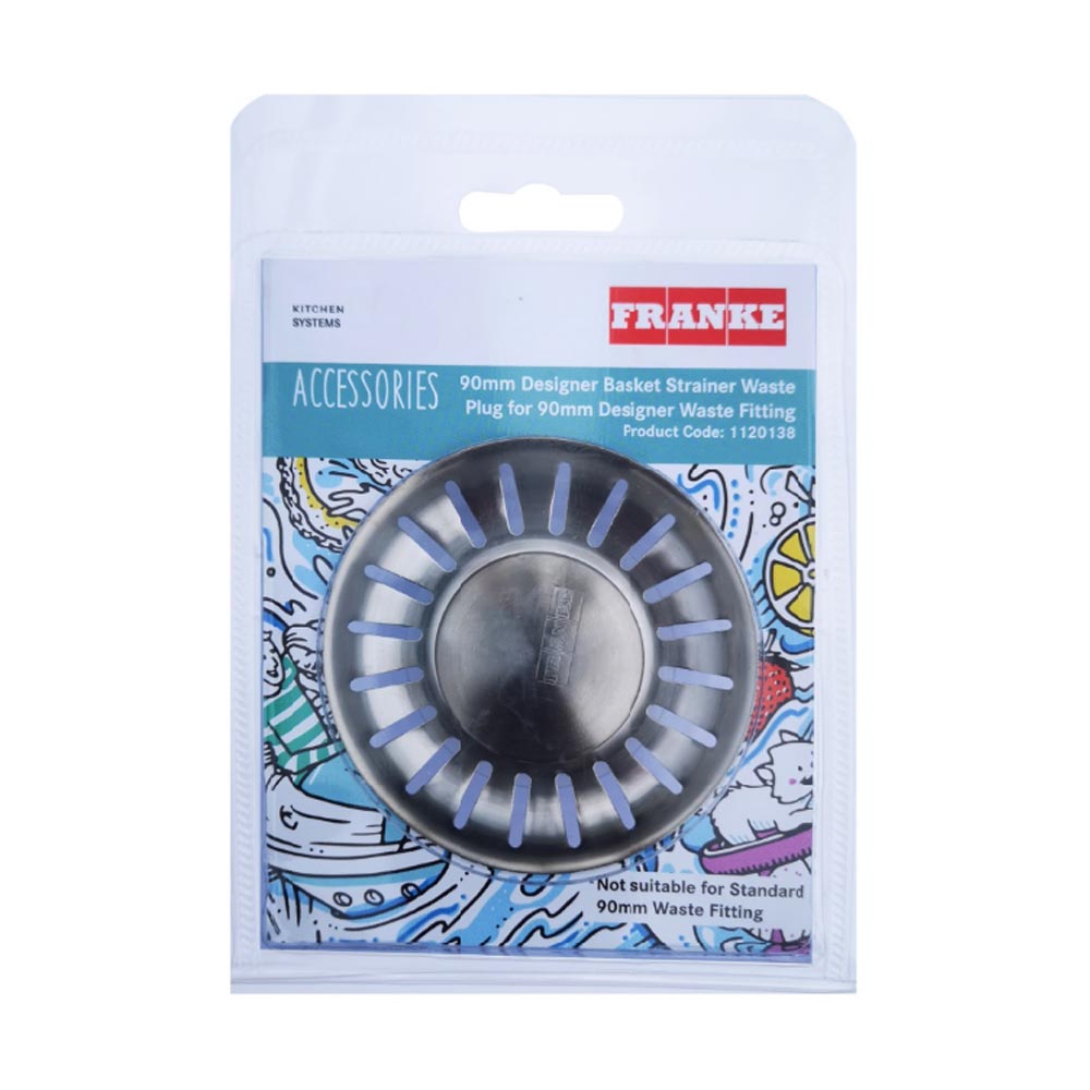 Franke Designer 90mm Basket Strainer Waste Plug – Livecopper