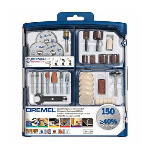 DREMEL Multipurpose Accessory Set 724 150pc Livecopper