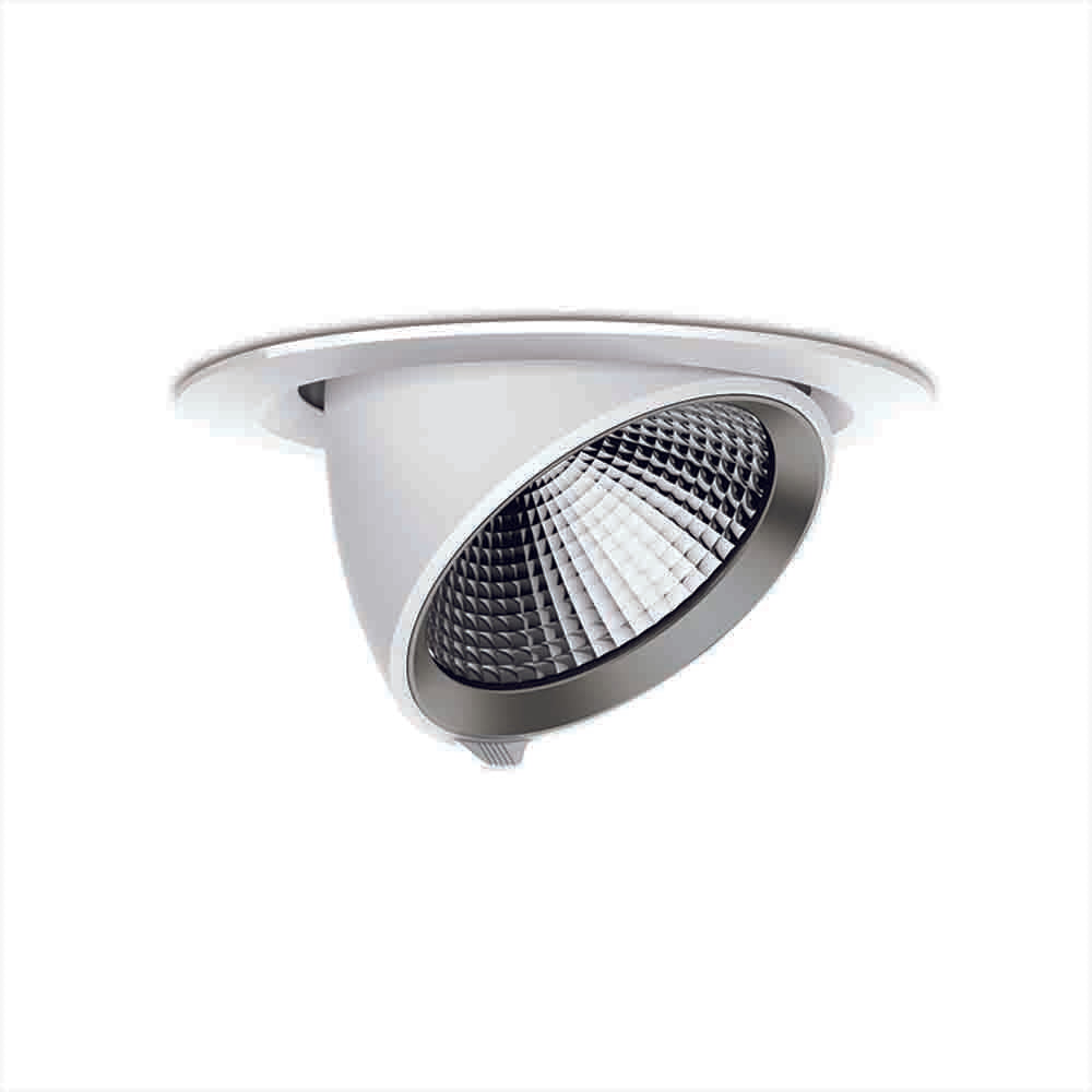 Spazio Radius LED Downlight 45W 120lm Warm White - White – Livecopper