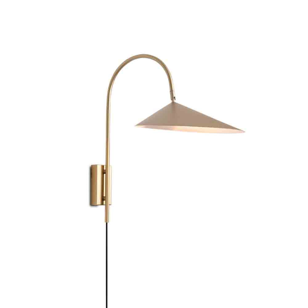 Spazio Arum Wall Light - Sand Gold / White Inner – Livecopper