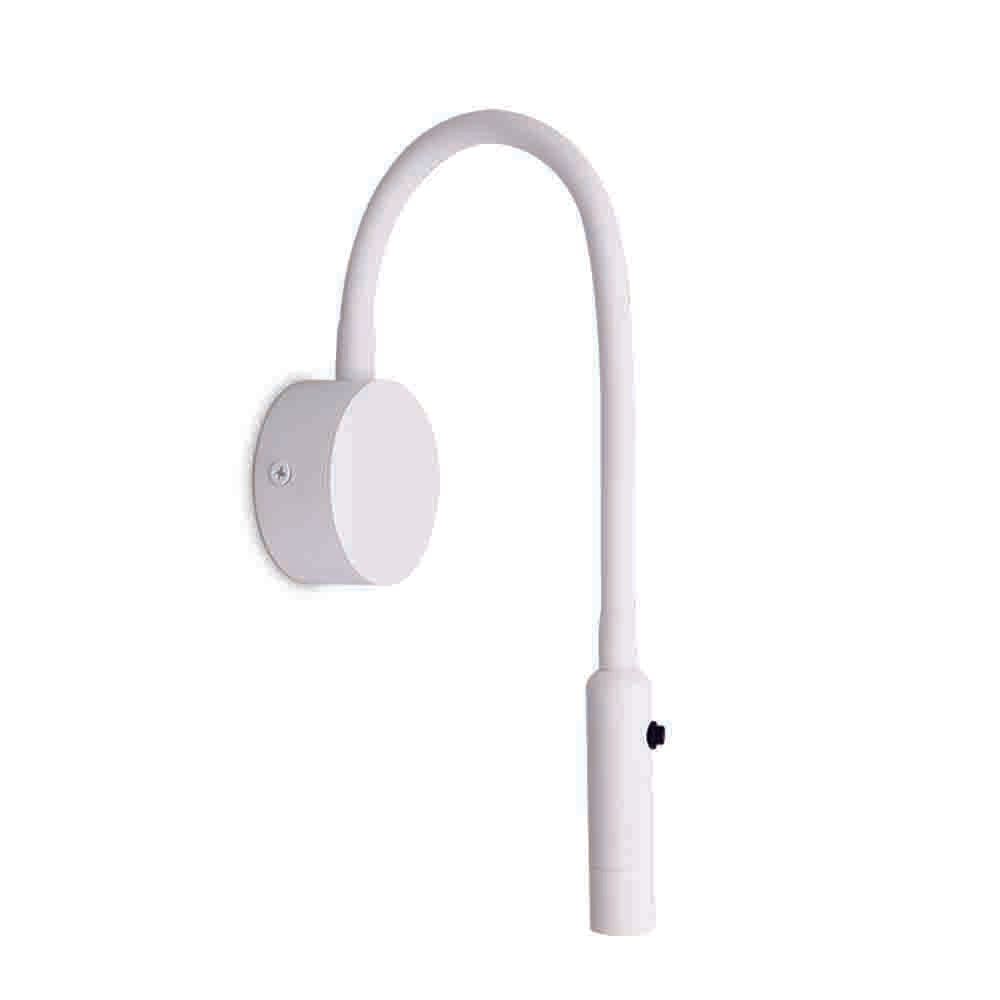 Spazio Sheraton Bedside Reading Light with Flexible Arm – Livecopper