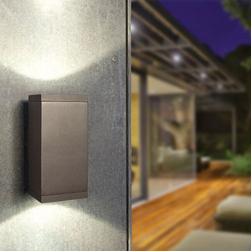 Kube Twin Up/Down Facing Wall Light – Livecopper