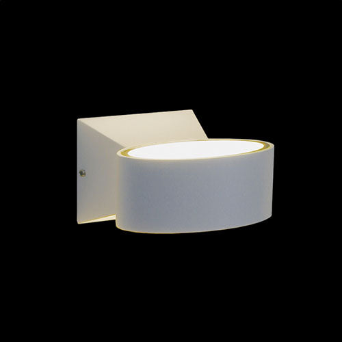 K. Light Oval Wall Light - White – Livecopper