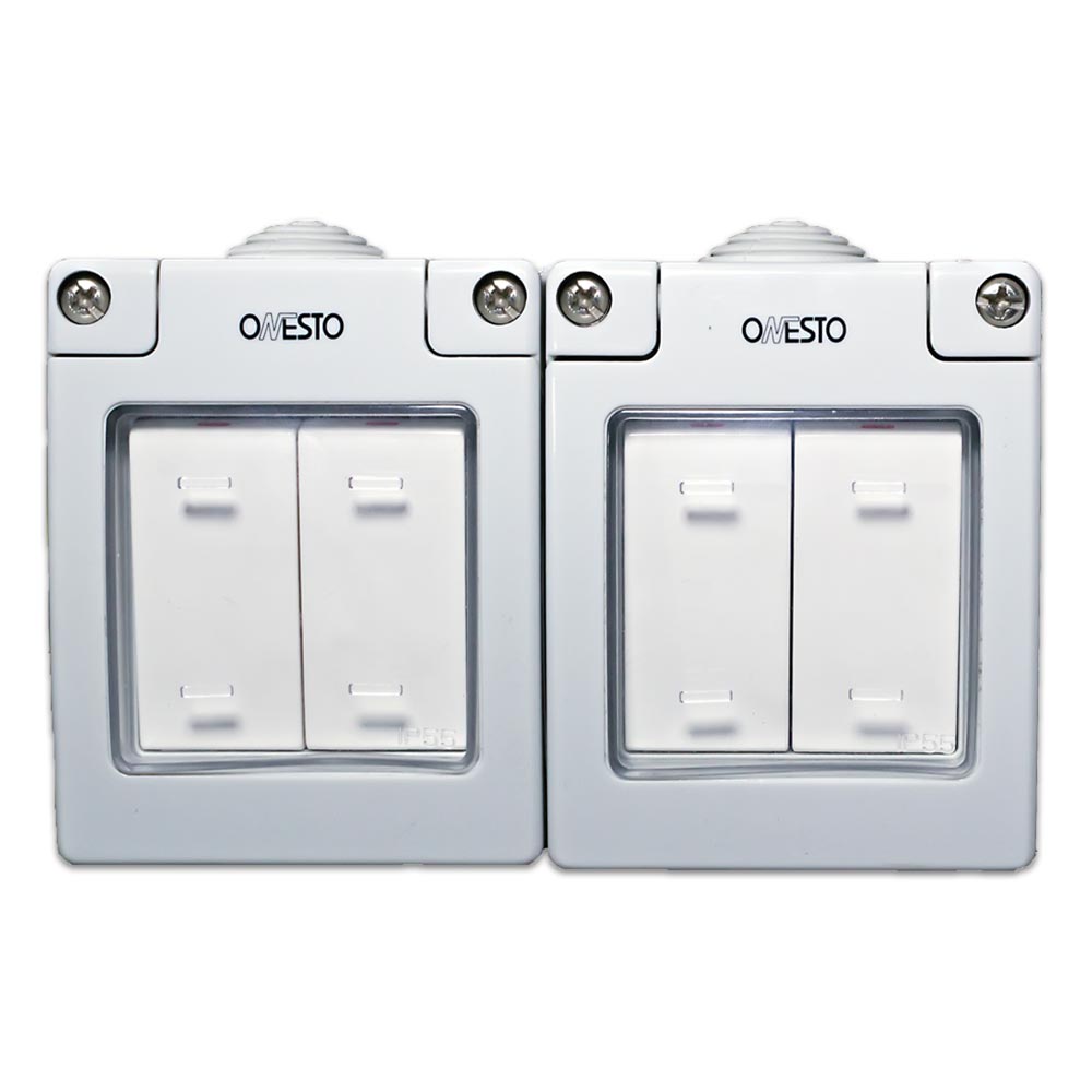 Onesto Matrix 4 Lever 1-Way Switch in Enclosure IP55 – Livecopper