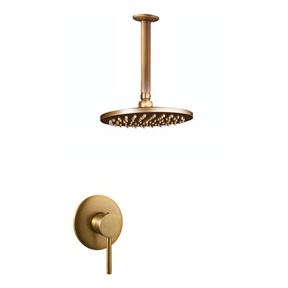 Trendy Taps Ceiling Mount Shower Head & Mixer Brass – Livecopper