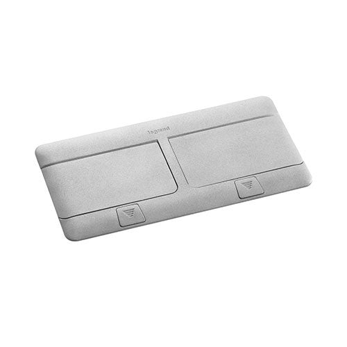 Legrand Arteor 8 Module Pop-Up Floor Box - Matt Aluminium – Livecopper