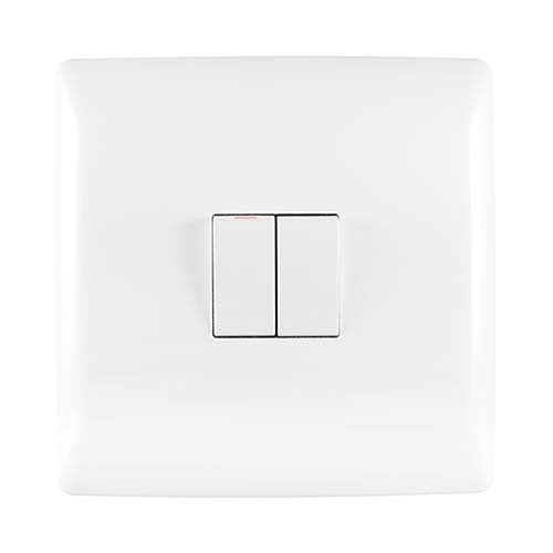 Crabtree Diamond 2 Lever Light Switch 4 x 4 – Livecopper