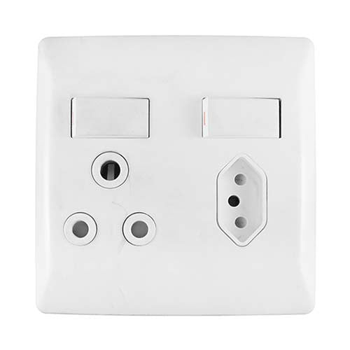 Crabtree Diamond RSA Slimline Combo Socket 4 x 4 – Livecopper