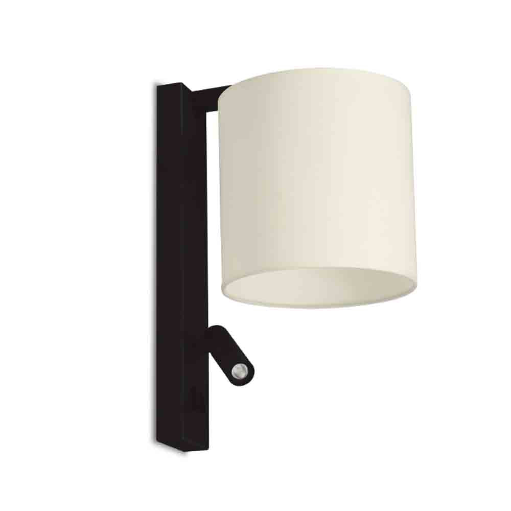 Spazio Saxon Wall Light with LED Reading Light – Livecopper