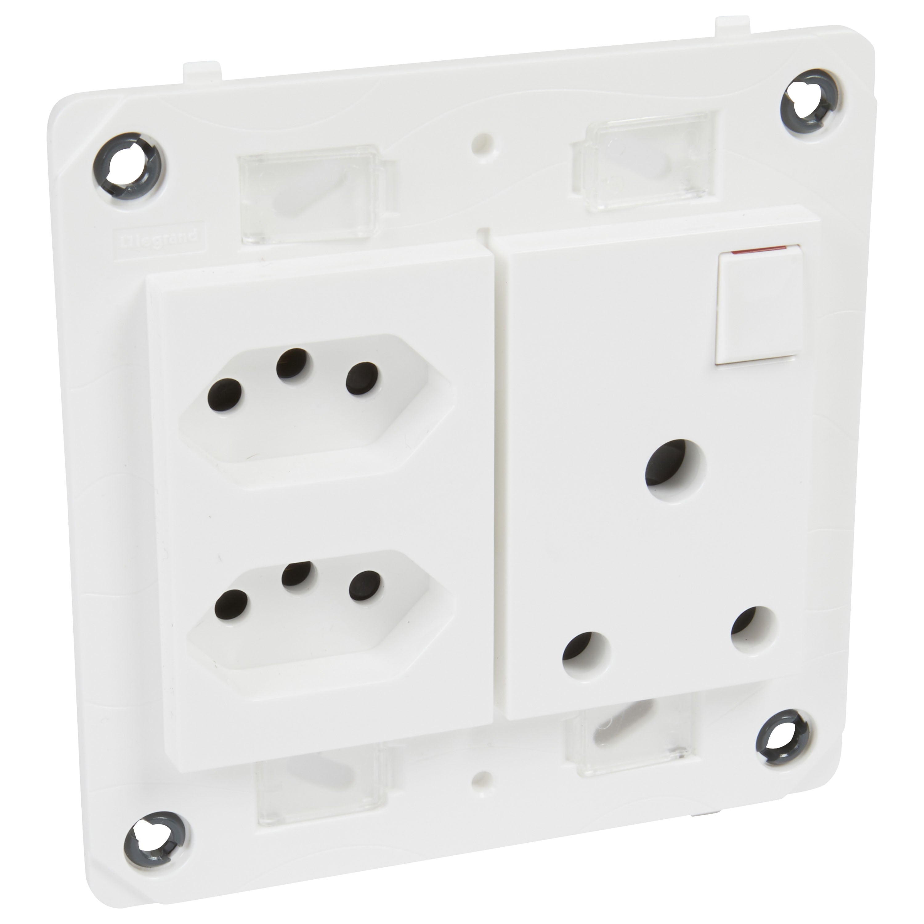 Legrand Arteor RSA 2 Slimline Monoblock Socket Module 4 x 4 – Livecopper