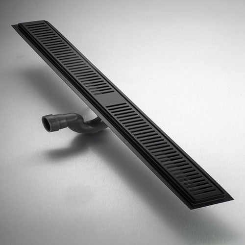 GIO Shower Channel 860mm - Matt Black – Livecopper