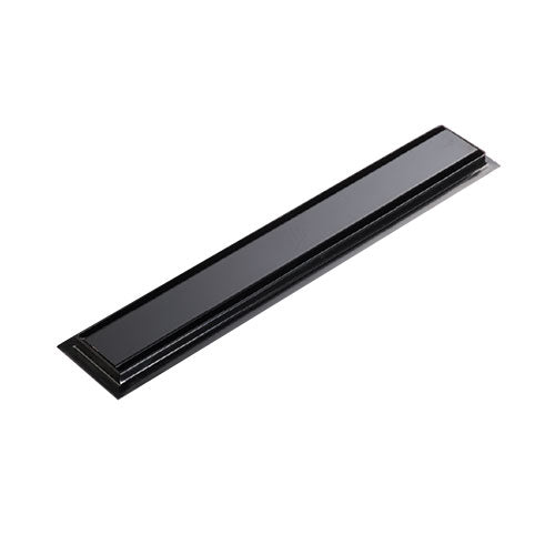 GIO Solid Plate Shower Channel 500mm - Matt Black – Livecopper