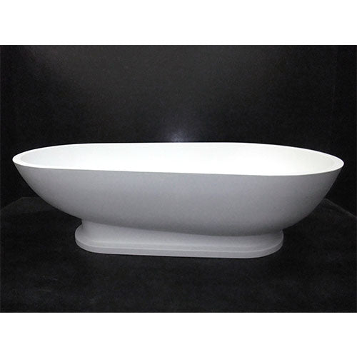Crystallite Avo Oval Bath - White – Livecopper