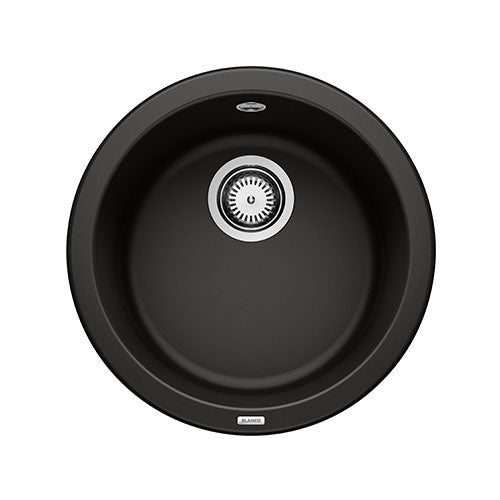 BLANCO Rondo Silgranit Single Bowl Inset / Undermount Prep Bowl - Blac ...