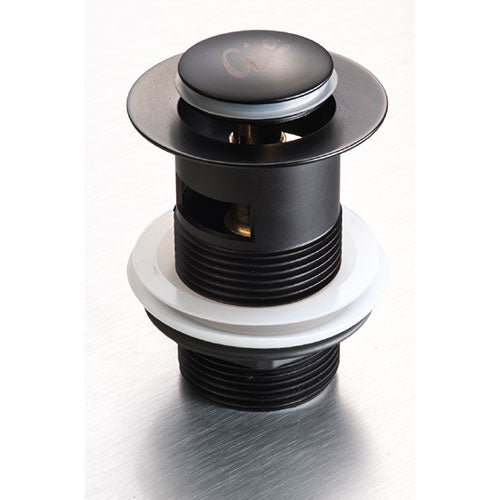 GIO Slotted Basin Waste - Matt Black – Livecopper