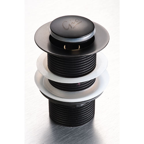GIO Unslotted Basin Waste - Matt Black – Livecopper