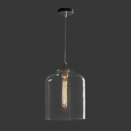 K. Light Bell Jar Clear Glass Pendant – Livecopper
