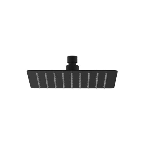 Cobra Arrive Square Shower Head 200mm - Matt Ebony – Livecopper