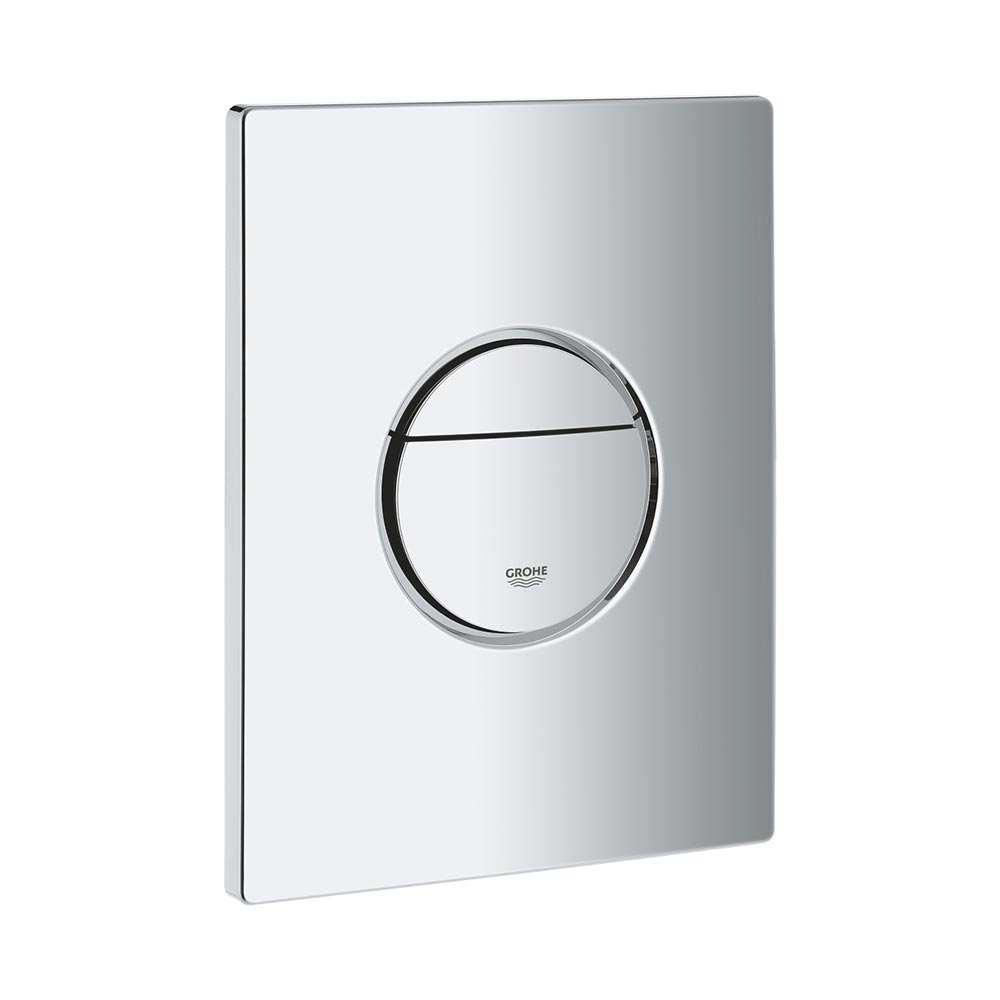 GROHE Nova Cosmopolitan Push-Button Flush Plate - Chrome – Livecopper