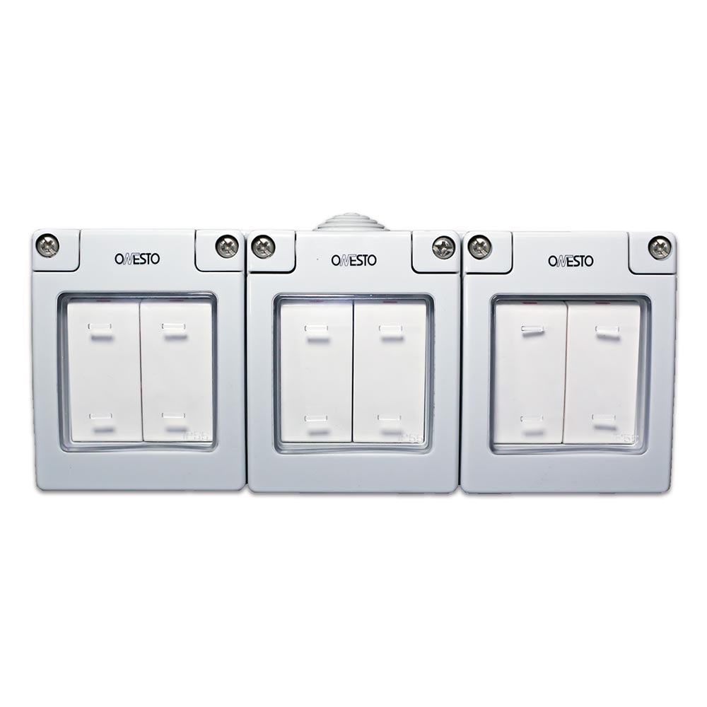 Onesto Matrix 6 Lever 1-Way Switch in Enclosure IP55 – Livecopper
