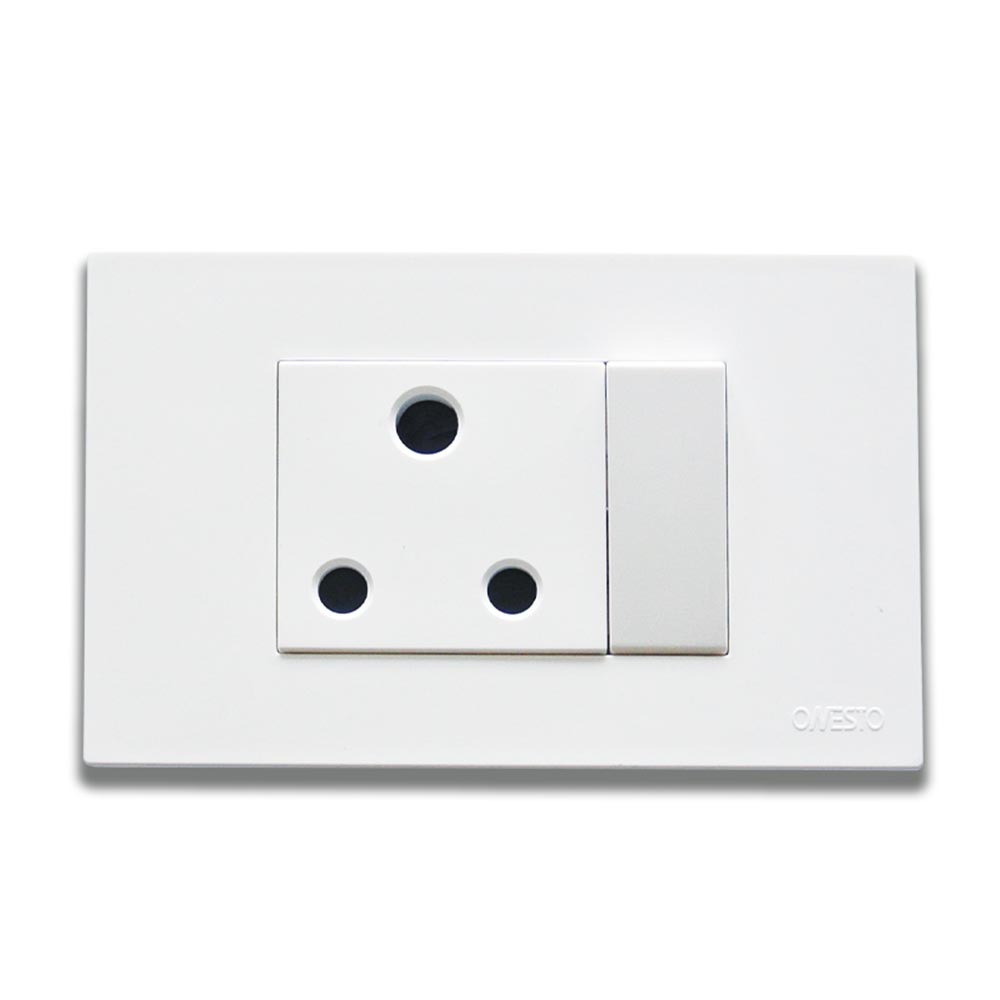 Onesto Matrix Wall Socket Horizontal RSA 2 x 4 – Livecopper
