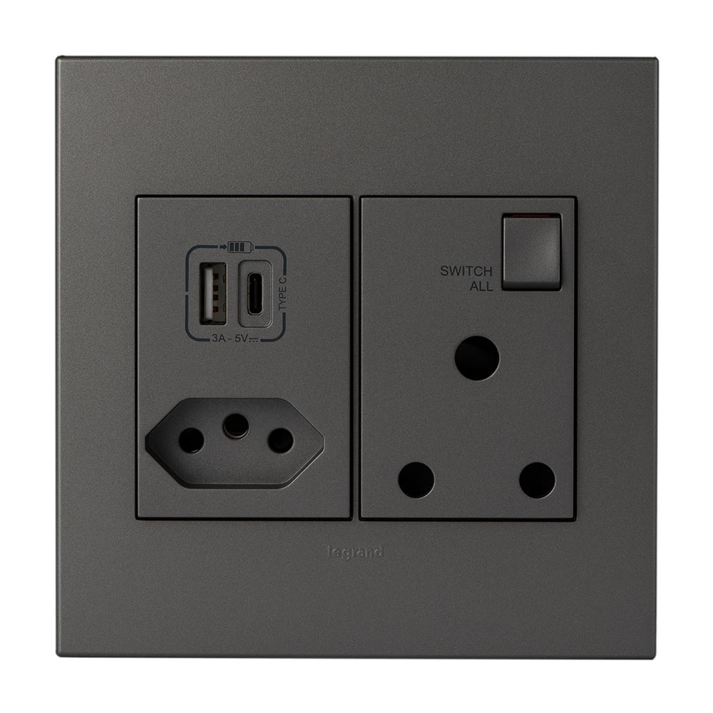 Legrand Arteor USB Combo Socket 4 x 4 – Livecopper