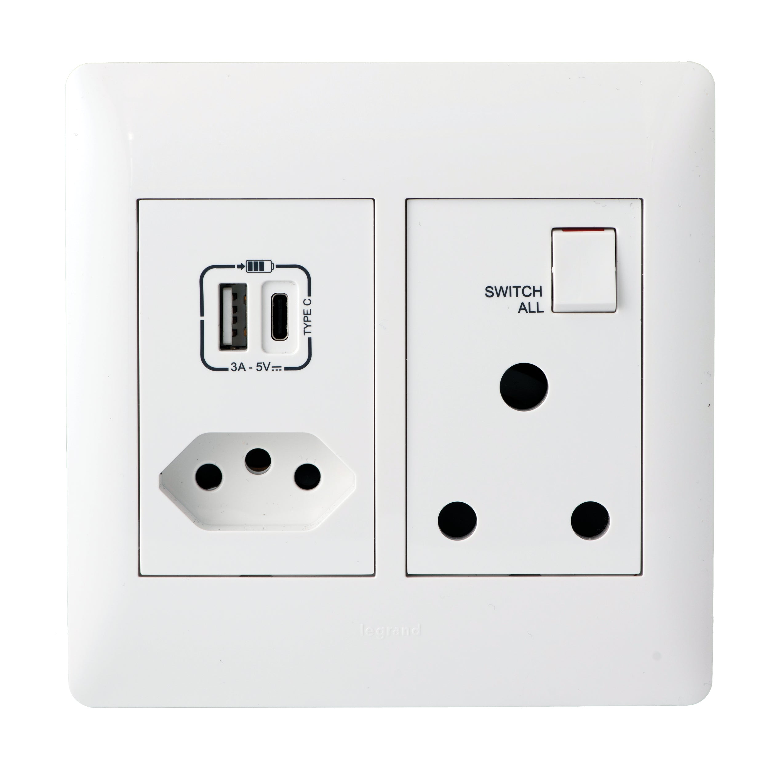 Legrand Ysalis USB Combo Socket 4 x 4 – Livecopper