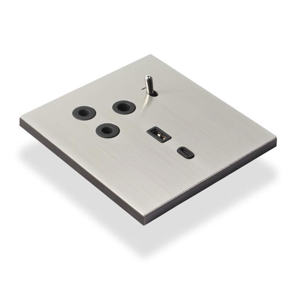 Lumen8 Q-BIC RSA Type-A & Type-C USB Combo Single Toggle Switch 4 x 4 ...