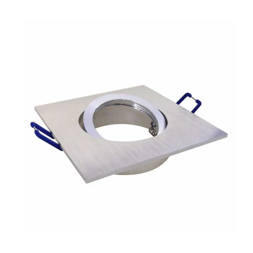 PioLED Q-S5525 Tiltable Square Downlight Fixture - Silver – Livecopper