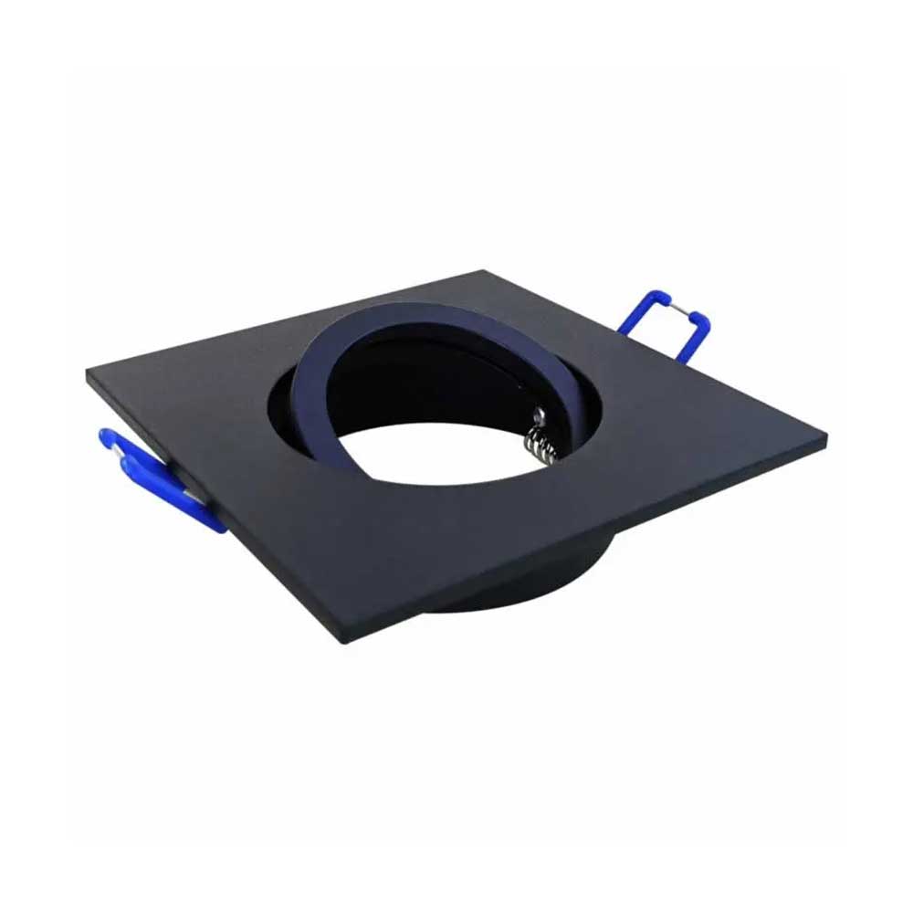 PioLED Q-B5525 Tiltable Square Downlight Fixture - Black – Livecopper