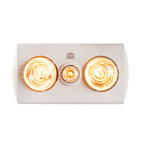 3 Light Ceiling Mount Bathroom Heater – Livecopper