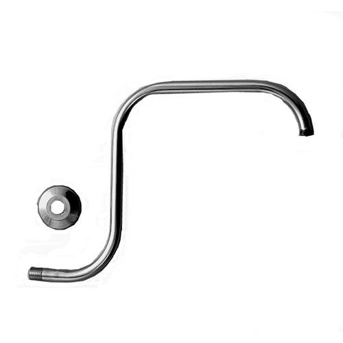 Stunning Curved Shower Arm 400mm - Chrome – Livecopper