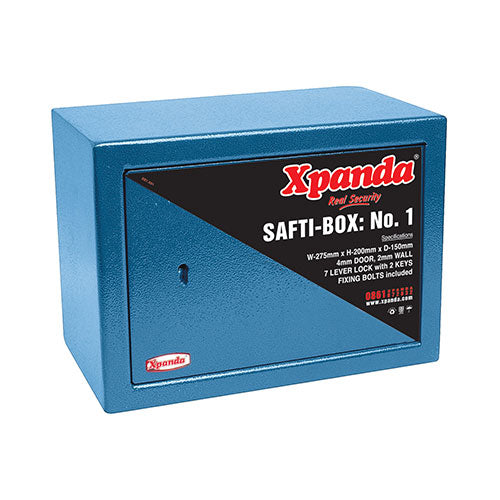 Xpanda Safe No.1 205x270x145mm - Blue (720030) | Home Safes | Livecopper