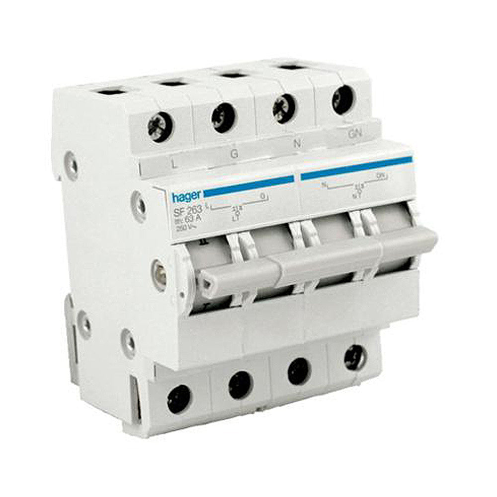 Hager 63A 2P Changeover Switch – Livecopper