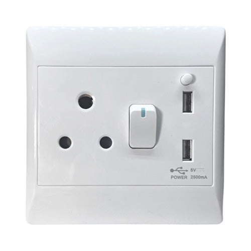 S-TEC RSA + 2 x USB Combo Socket 4 x 4 – Livecopper