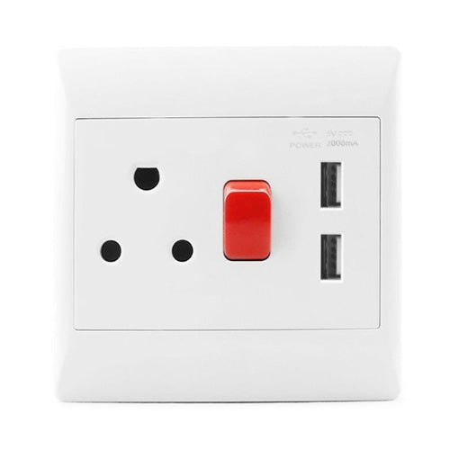 S-TEC Dedicated RSA + 2 x USB Socket 4 x 4 - Red – Livecopper