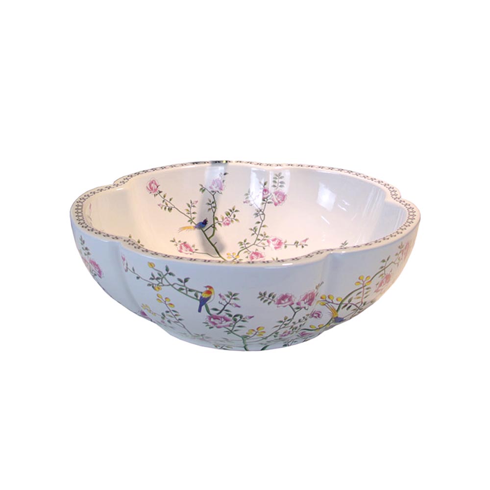 Trendy Taps Tulip Basin White & Floral – Livecopper