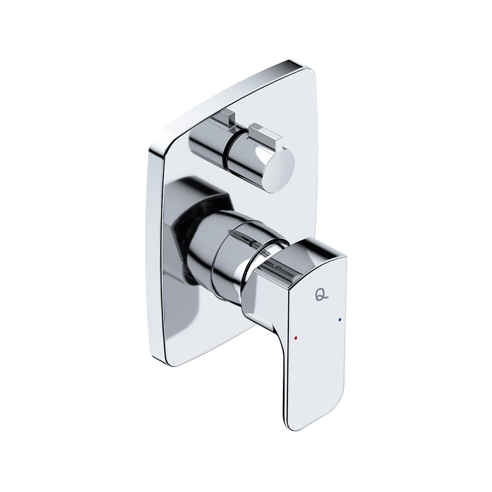 LiquidRed Valour Concealed Bath Mixer Tap - Chrome – Livecopper